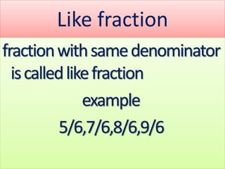 Fractions | PPTX | Education