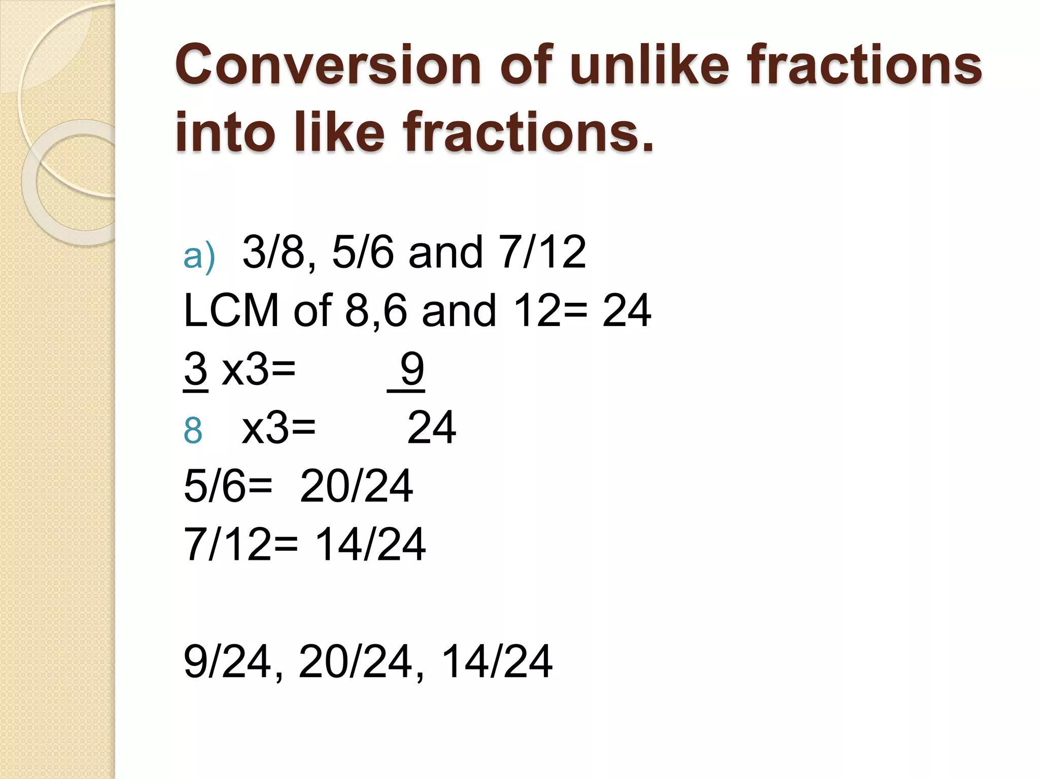 Fractions | PPTX