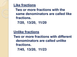 Fractions | PPTX