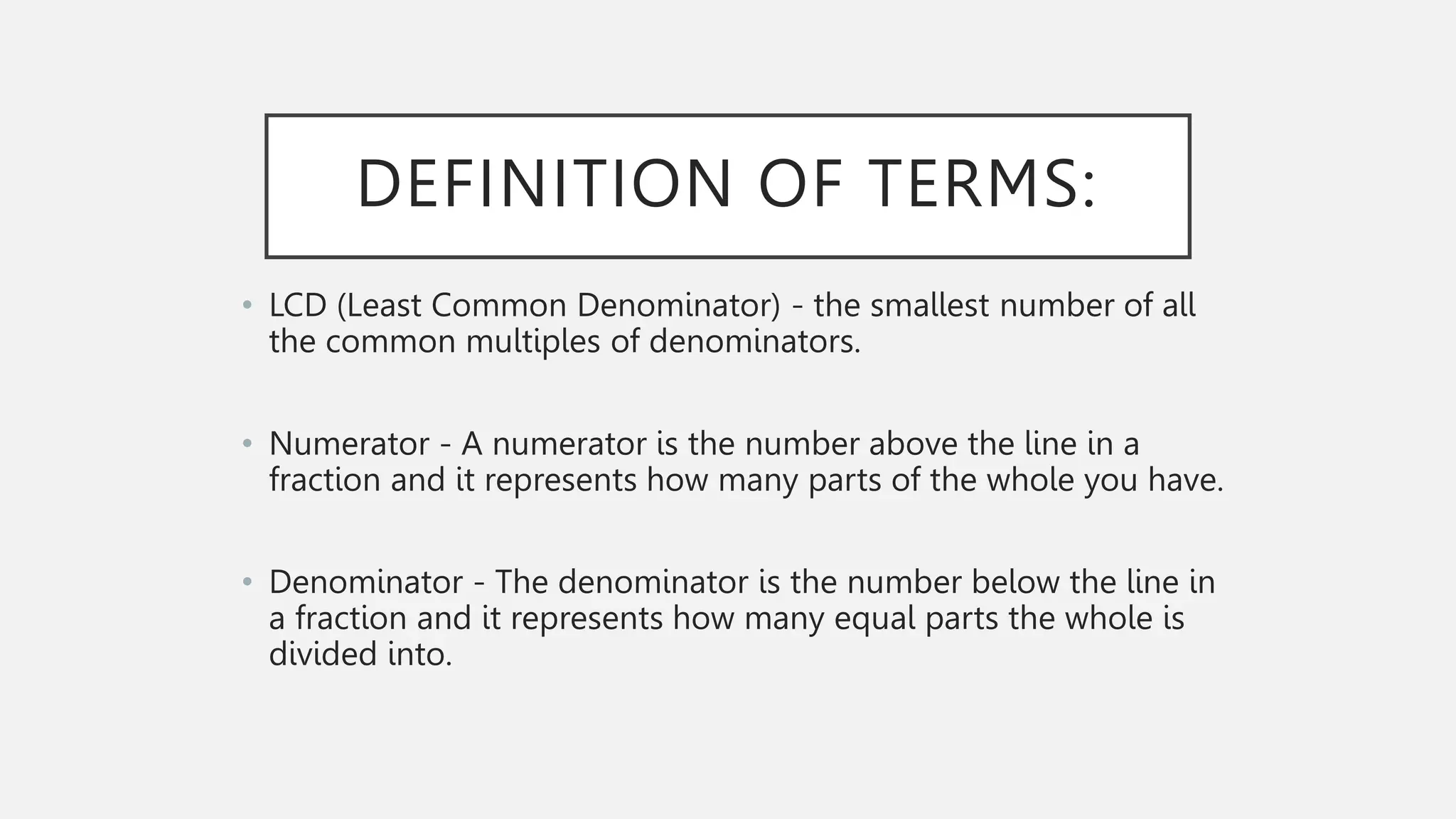FRACTION FUNDAMENTALS: how to solve basic operations | PPT