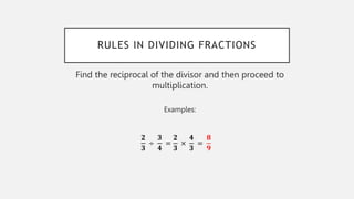 FRACTION FUNDAMENTALS: how to solve basic operations | PPTX | Cats | Pets