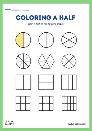 Fun Fractions Worksheets for Elementary School Children | PDF
