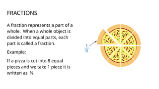 Fractions ,Types of fraction and Fractions in Daily Life | PPTX