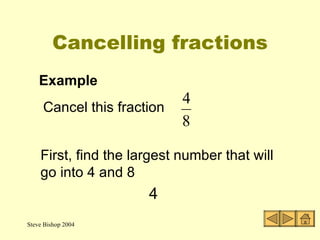 Fractions Cancelling Down | PPT