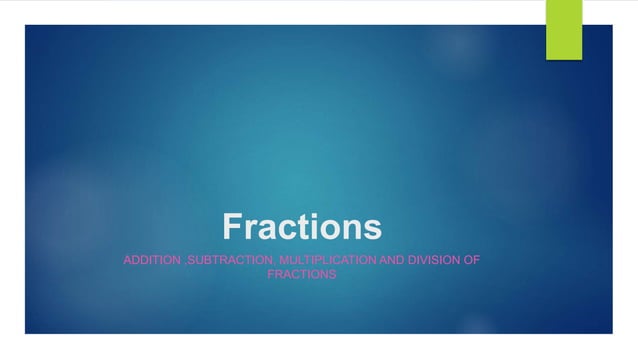 Fractions | PPT