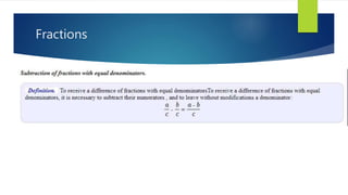 Fractions | PPTX
