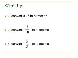 Fractions - Decimals -and-Percents.ppt