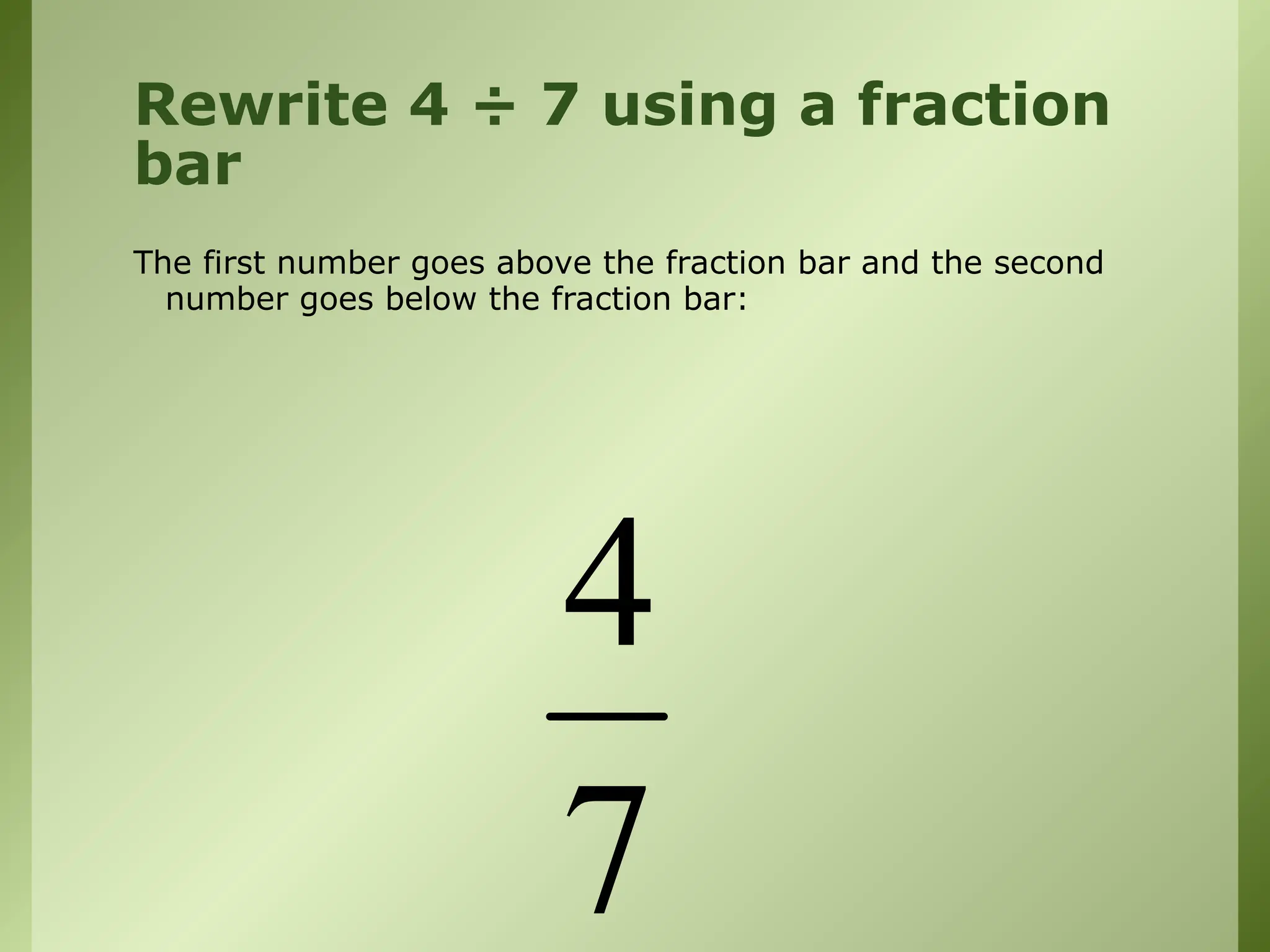 Fractions- Calculating Equivalent Fractions.ppt