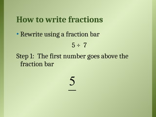 Fractions- Calculating Equivalent Fractions.ppt