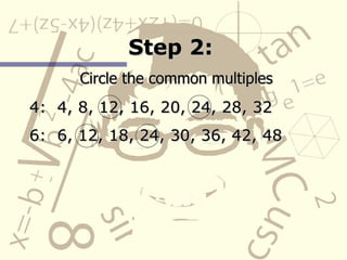 Common Multiples and Least Common Multiple | PPT