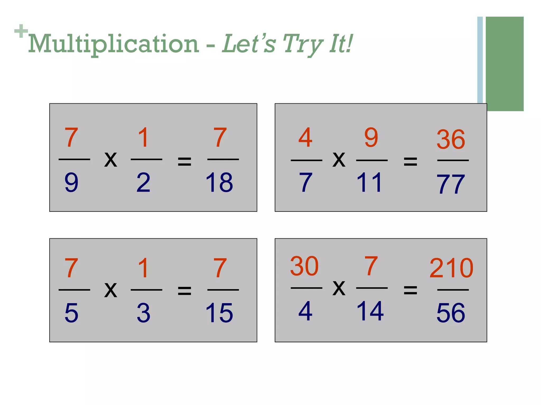 Fractions multiply divide | PPT