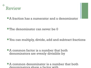 Fractions multiply divide | PPT