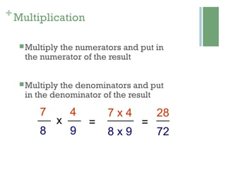 Fractions multiply divide | PPT