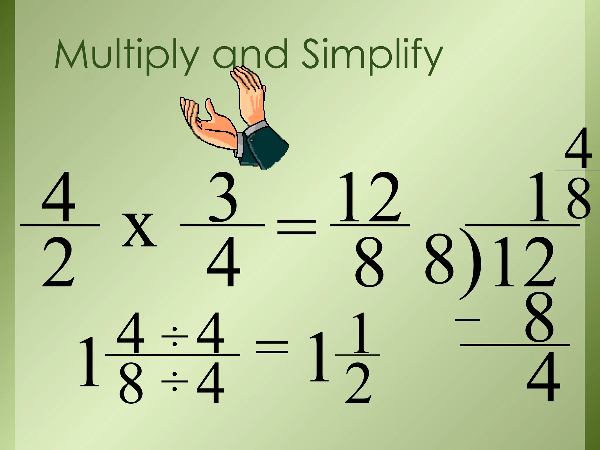 Fractions- Multiplication of Fractions.ppt