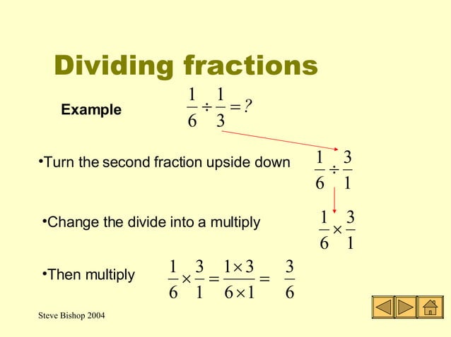 Fractions - the four rules | PPT