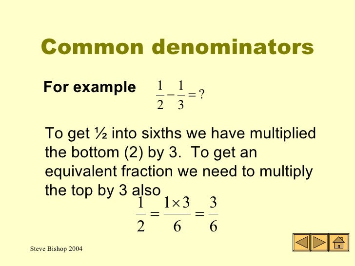Fractions The Four Rules Fractions The Four Rules
