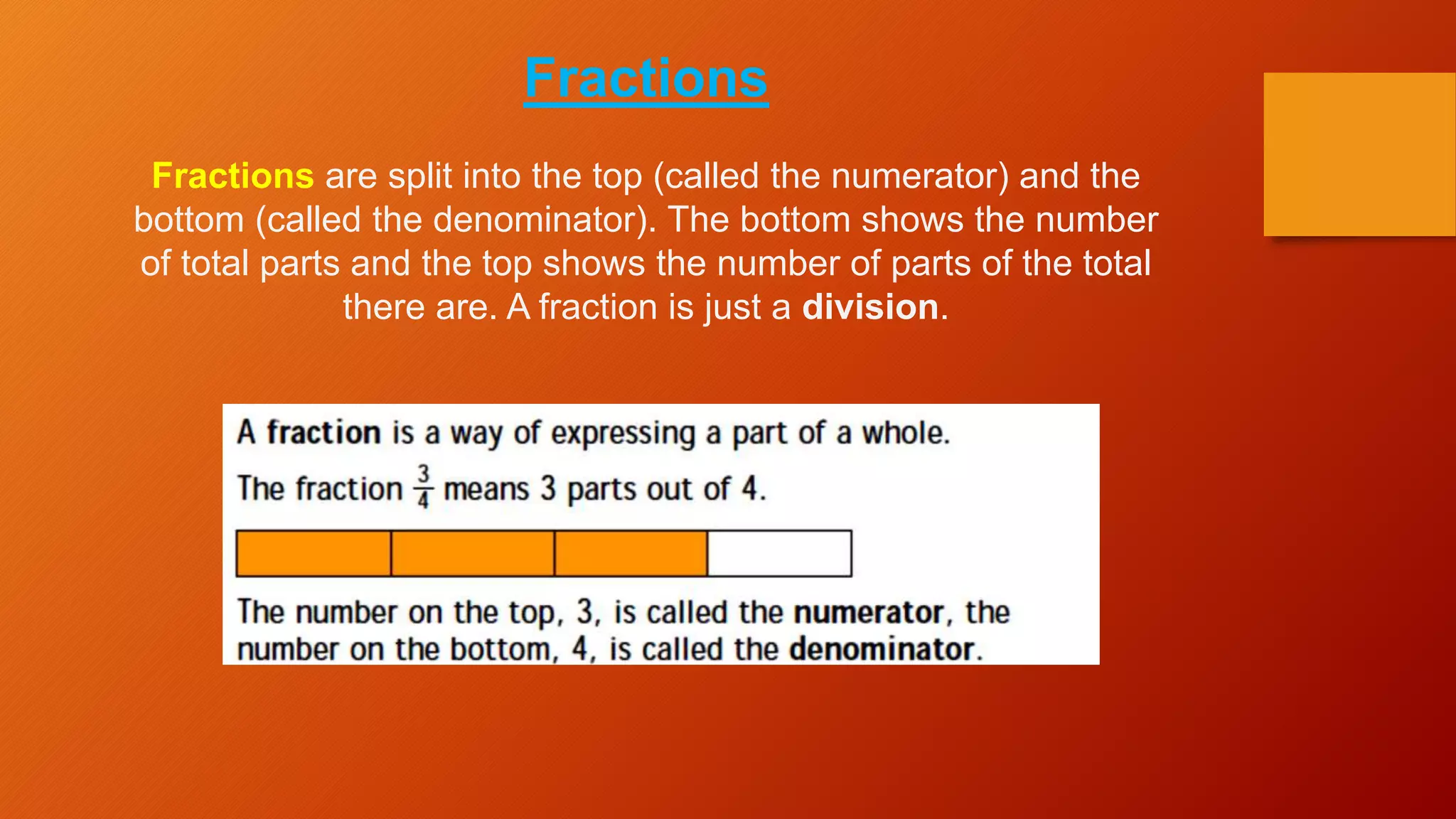Fractions (addition, subtraction, rounding, fraction of amounts).pptx ...