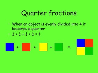 Whole, half and quarters | PPT