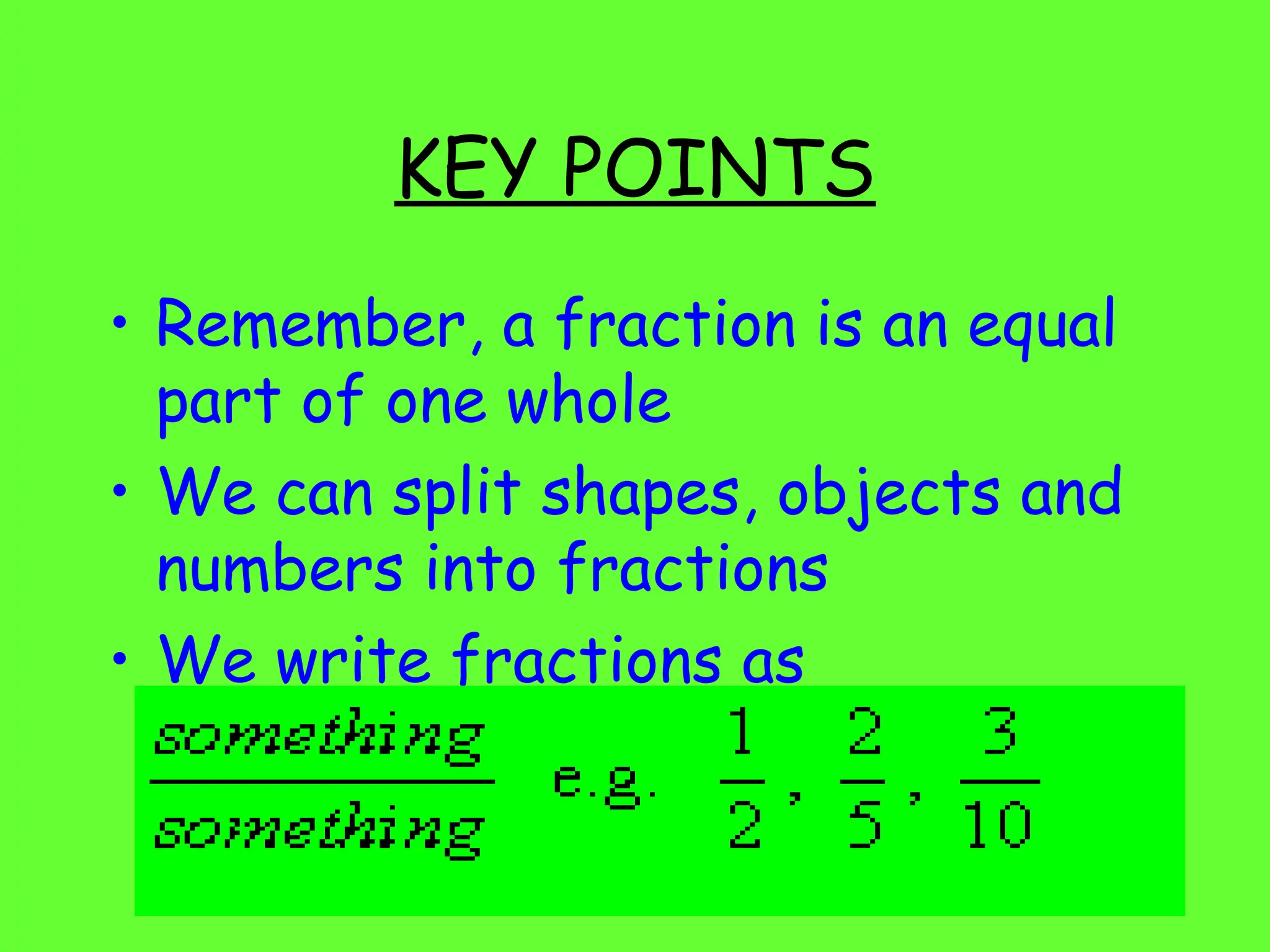 fractions_AJ powerpoint lesson presentation | PPT
