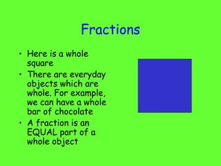 fractions_AJ powerpoint lesson presentation | PPT