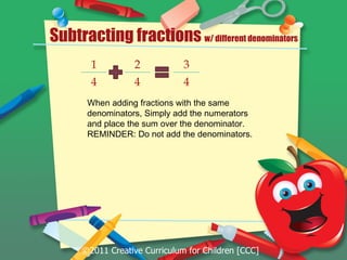 Adding and Subtracting Fractions | PPT