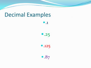 Fractions And Decimals | PPTX