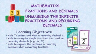 FRACTIONS AND DECIMALS BY DIANA.pptx docs | PPTX