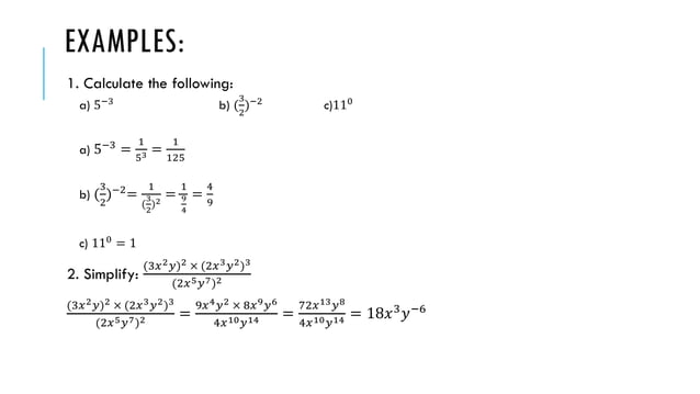 Fractions, comparing numbers, indices, standard form | PPT