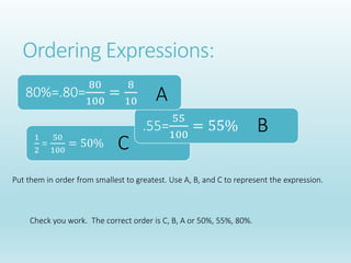 Fractions, decimals, and percentages | PPTX