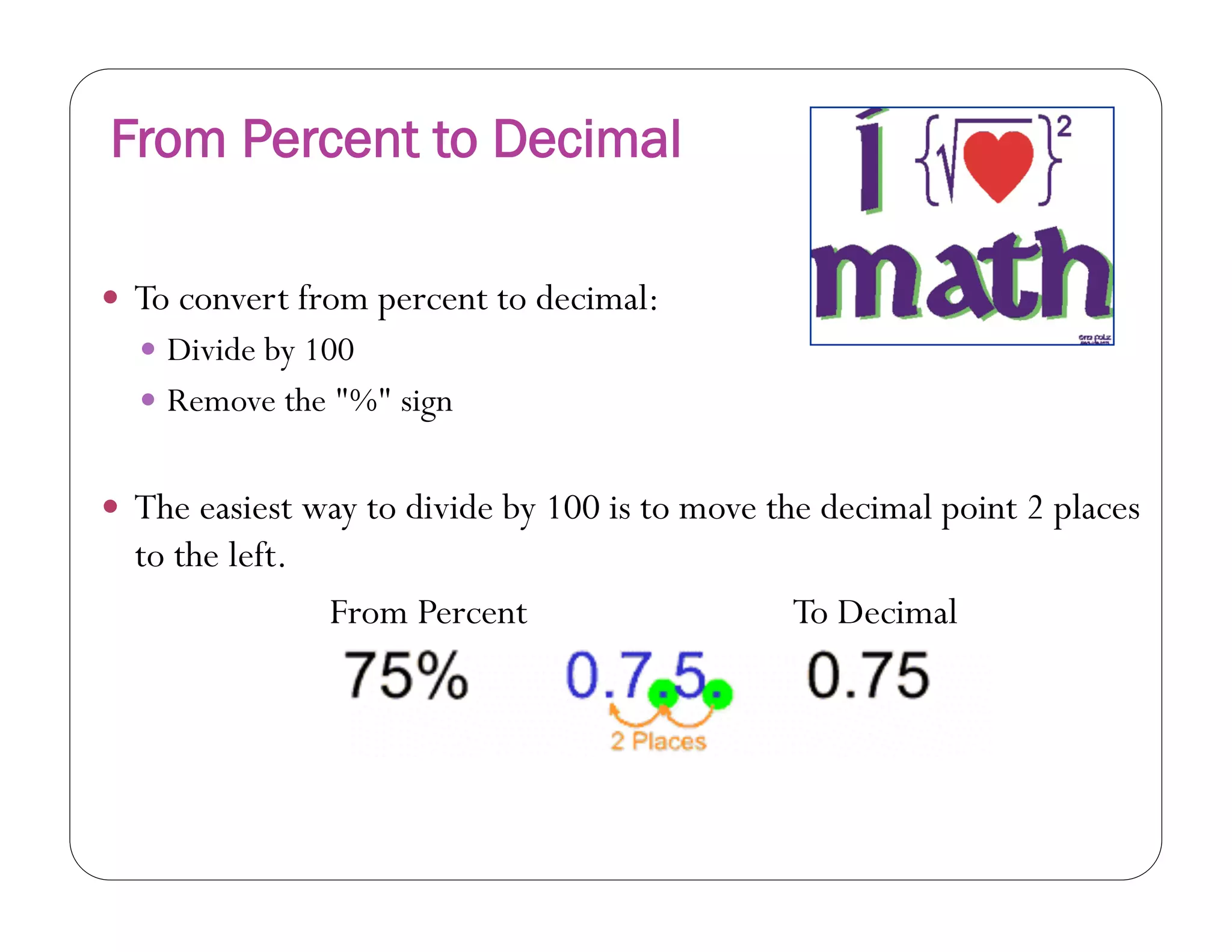 Fractions, Decimals, and Percents | PDF