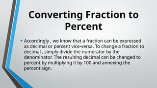 Fractions, Decimals and Percents g11.pptx | Personal Taxes | Personal ...