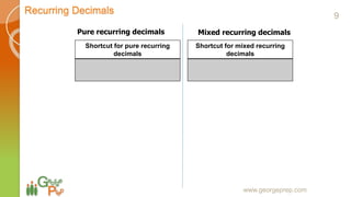 Fractions, Decimals and Percents (FDP) | PPTX