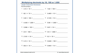 Fractions & decimals class vii | PPTX
