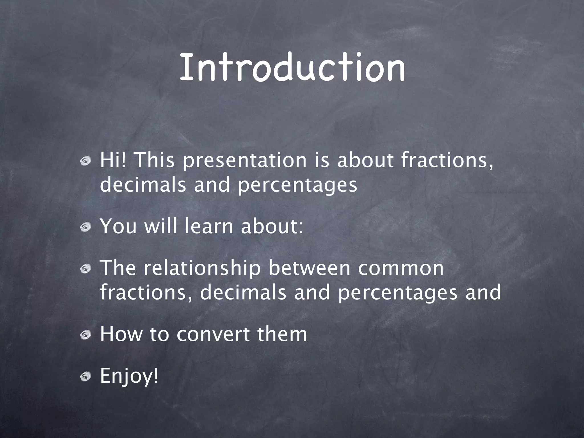 Fractions, decimals, percentages | KEY