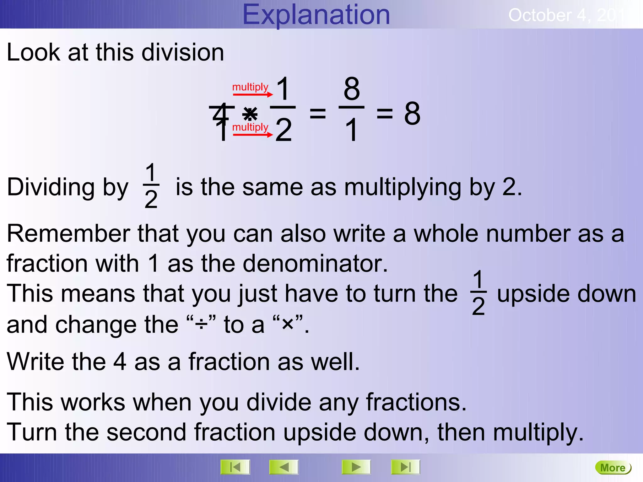 Fractions division | PPT