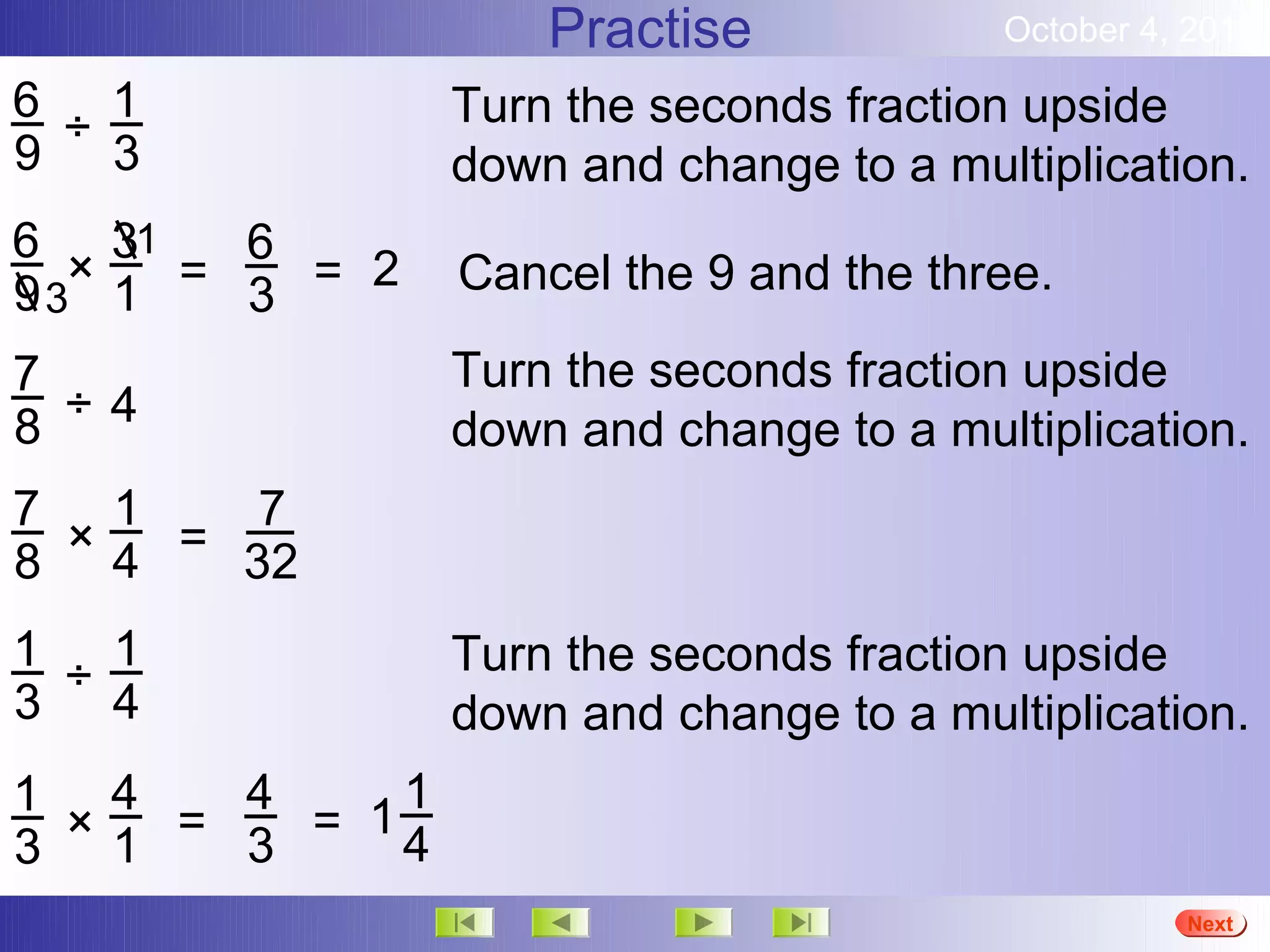 Fractions division | PPT