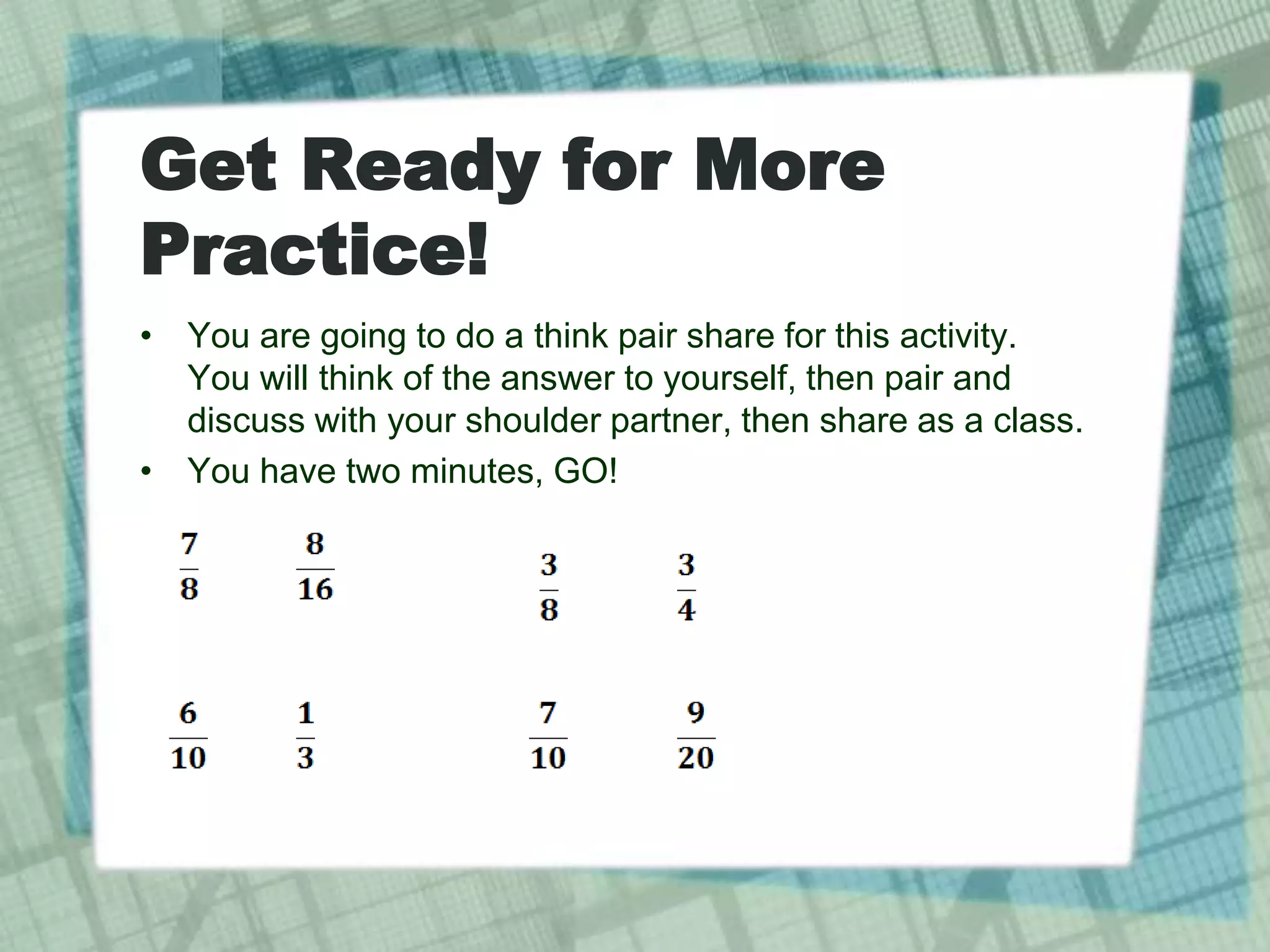 Fraction sense | PPTX