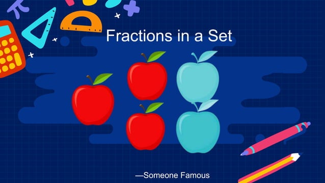 fraction of a whole, identifying fraction of a set | PPT