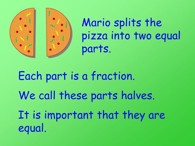 Fractions halves | PPT
