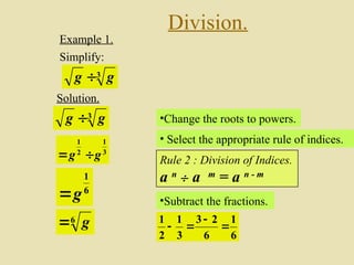 fractions indices ( DOWNLOAD)1 4 3 3.ppt