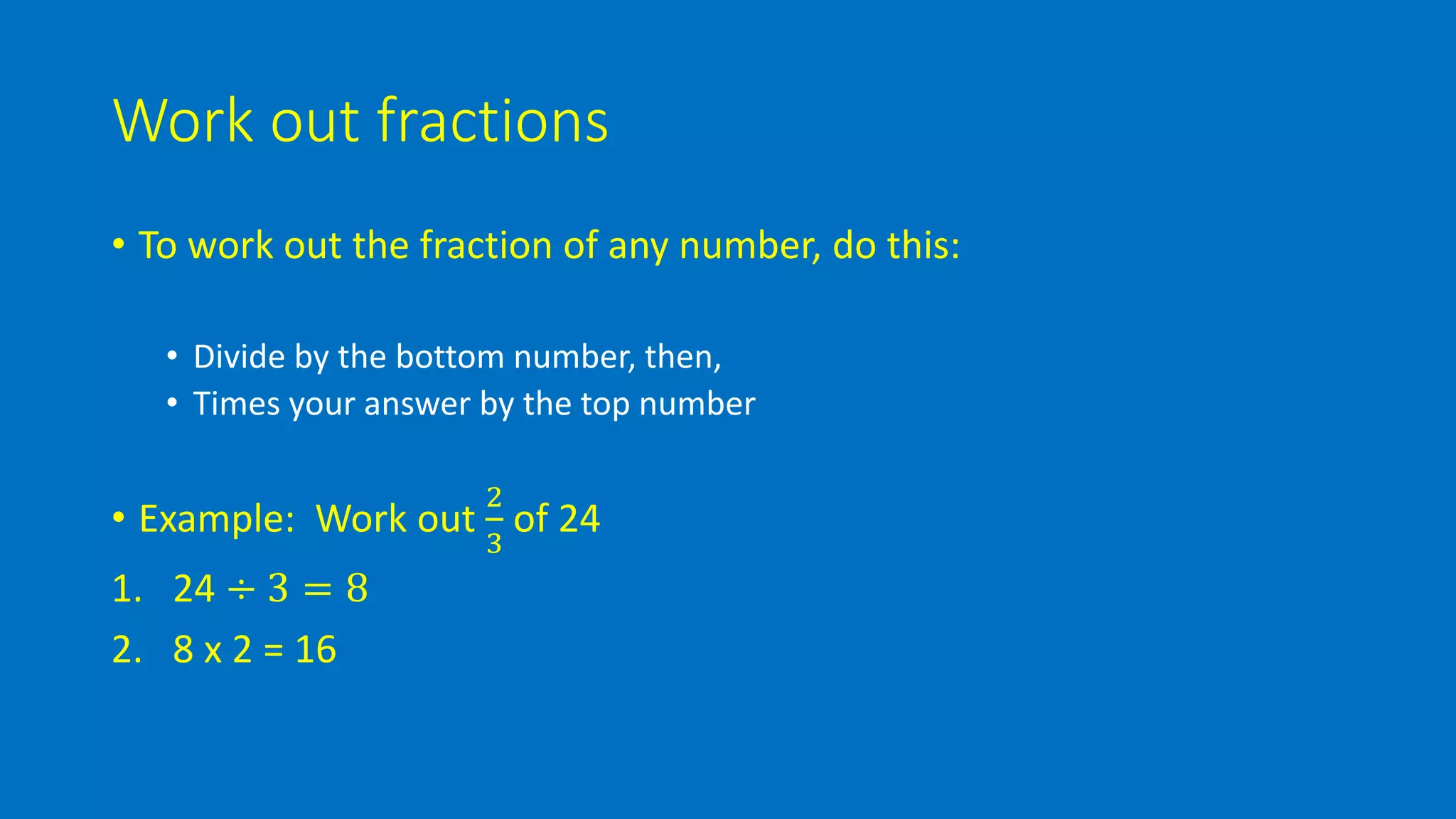 Fractions Introduction | PDF