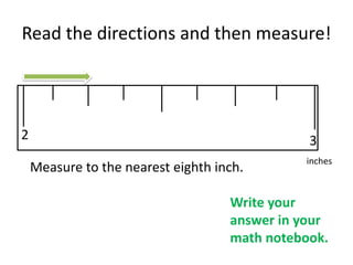 Fractions of an inch powerpoint | PPTX