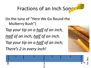 Fractions of an inch powerpoint | PPTX