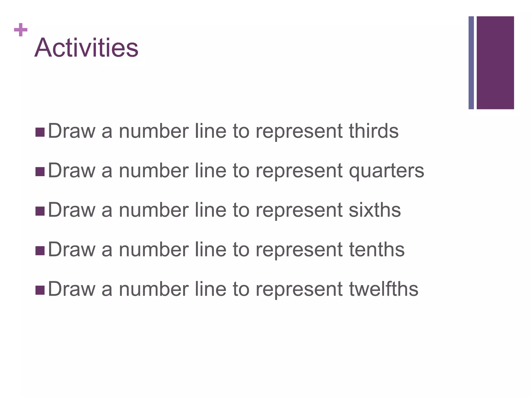 Fractions on a number line | PPTX