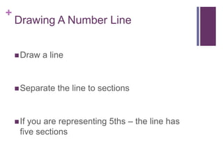 Fractions on a number line | PPTX