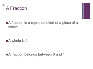 Fractions on a number line | PPTX
