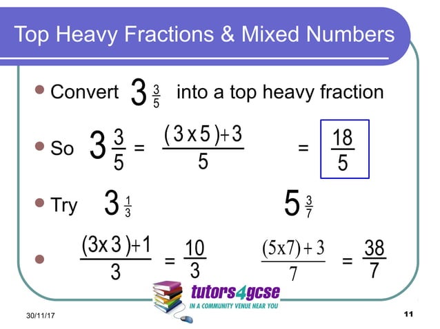 Fractions percentages gcse | PPT