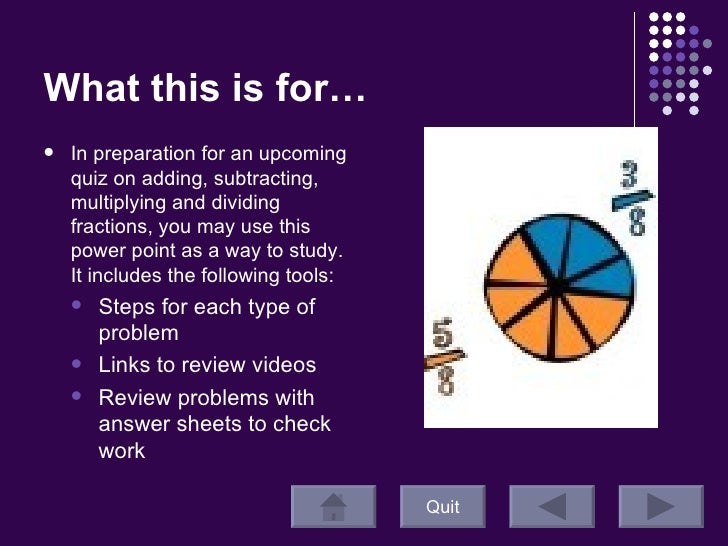 Fractions Power Point