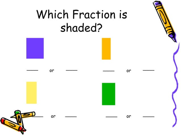 Fractions shapes amounts | PPT
