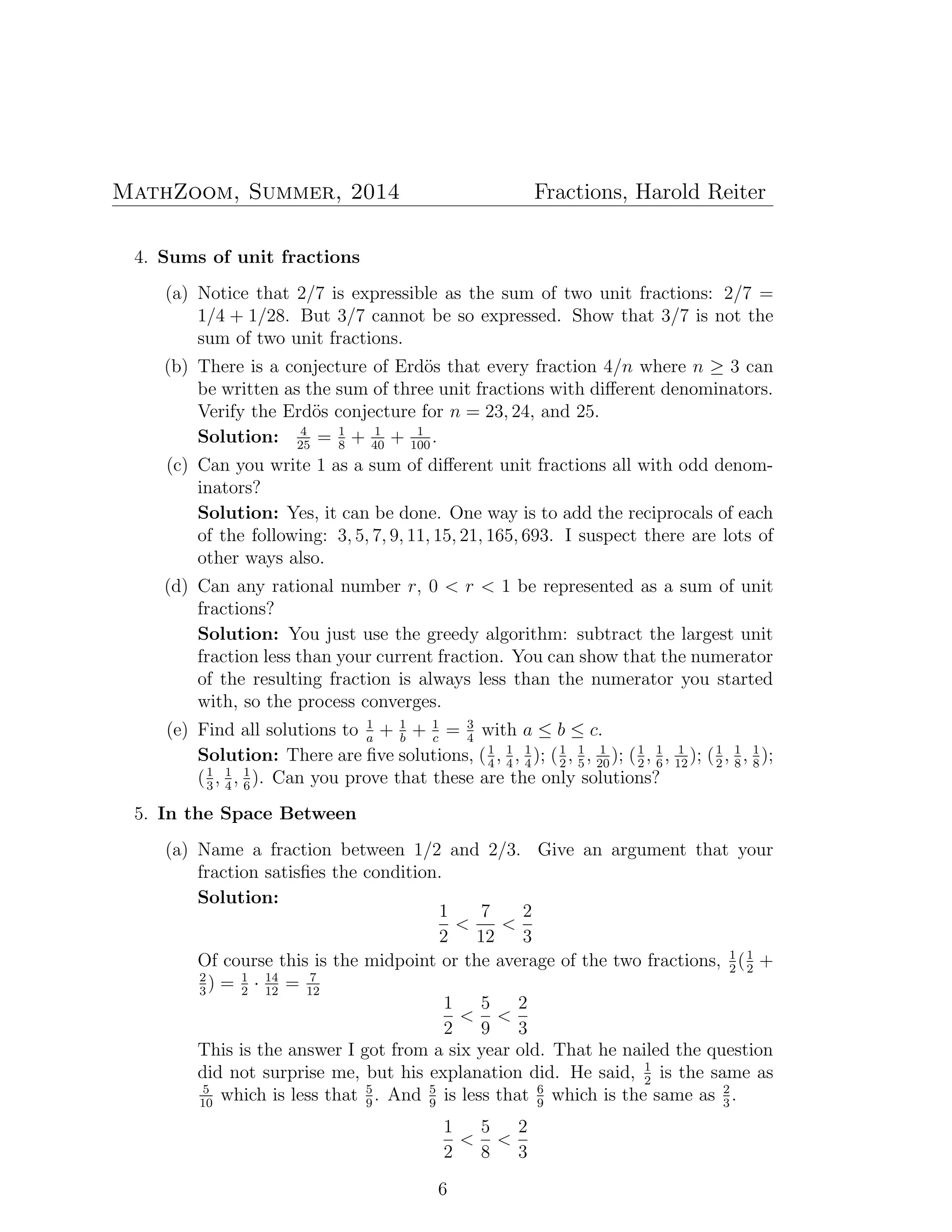 Fractions | PDF